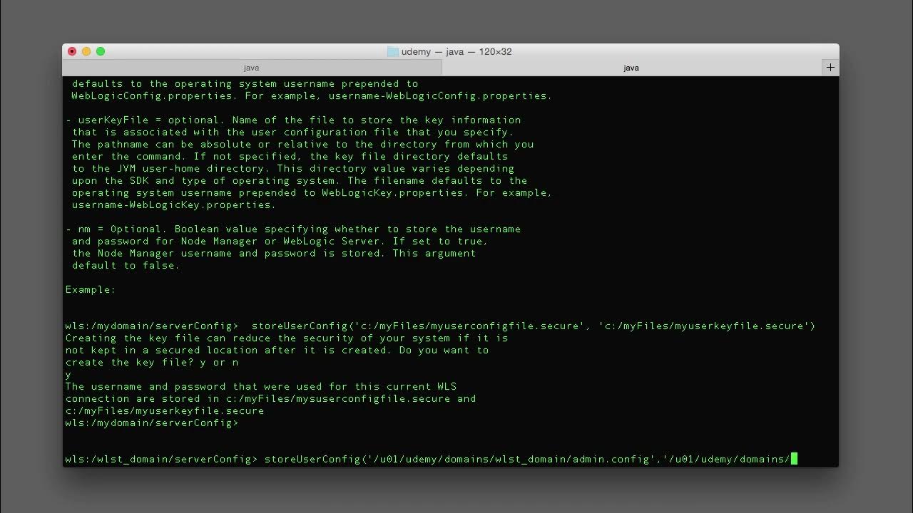 Oracle Weblogic 12c For Administrators 055 Lab 13 8 Wlst Security Youtube