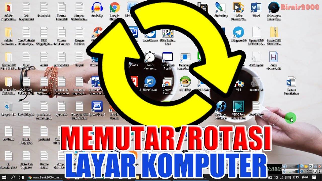 Cara Rotasi Layar Laptop atau Komputer Solusi Memperbaiki Layar Yang ...