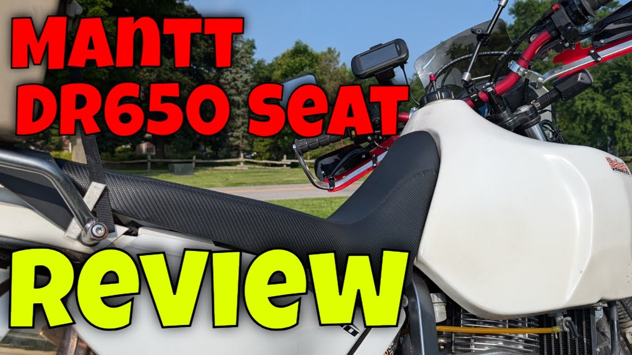 Mantt, DR650 seat, initial review - YouTube