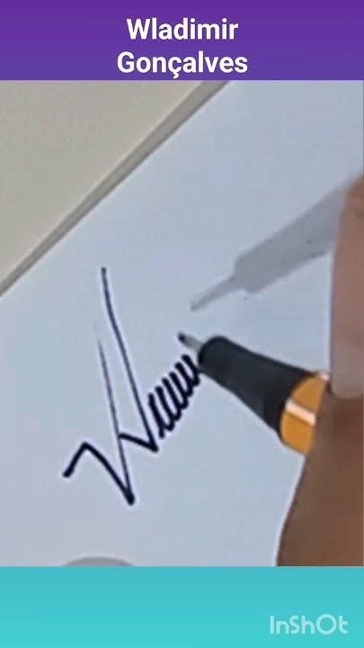 como fazer sua rubrica, deixe seu nome nos comentarios , que faremos um modelo p vc. - YouTube