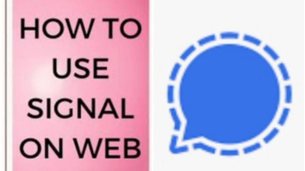 How to use signal on web / how to install on signal app - YouTube