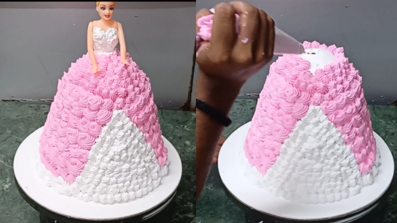 Doll Cake Design |Girl Birthday Cake Decorating Ideas |Cold Cake Chef ...