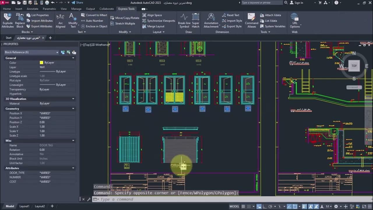 Autocad Updating Attributes Information Using Excel File Youtube