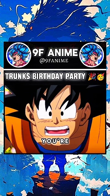 Trunks ki birthday party 🎉🥳#shorts #trending #dbs #dbz - YouTube