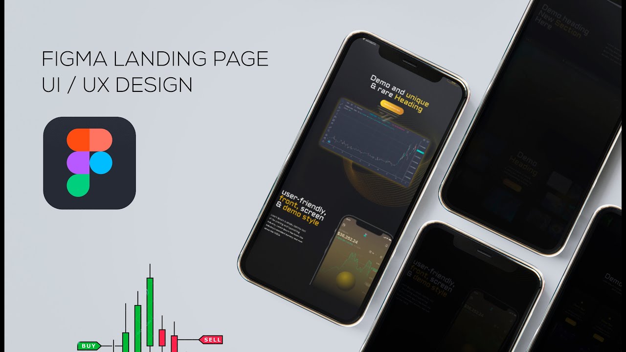 Figma UI / UX Design Tutorial - Create Live Crypto Website (Trading ...
