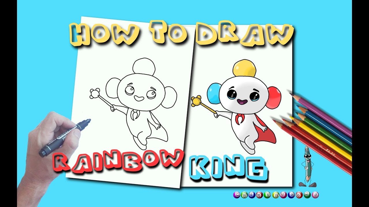 True and the Rainbow Kingdom: How to Draw Rainbow King | Easy - YouTube