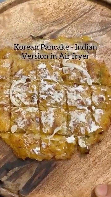 Korean Pancake in Airfryer, IndianVersion BTS💜 #koreanfood # ...