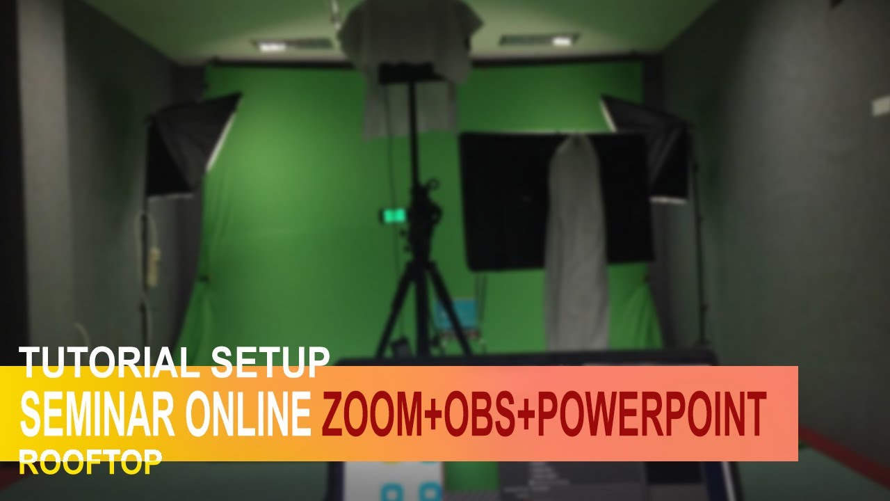 🔴 Setup OBS Seminar Online Zoom + Powerpoint - YouTube