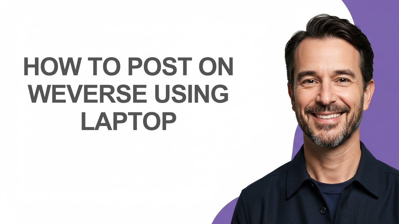 How to Post on Weverse Using Laptop - KevinHowTo - YouTube