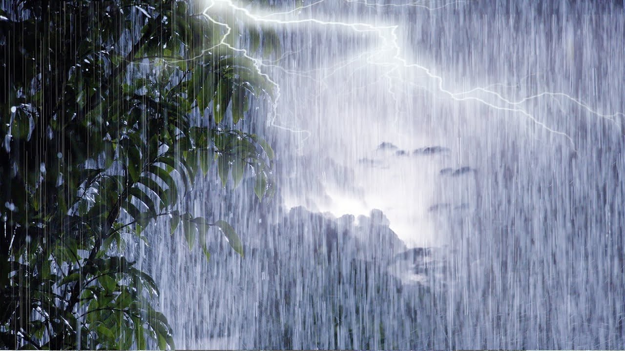 Rain Sounds for Sleep and Relaxation - Relaxing Rainstorm for a ...