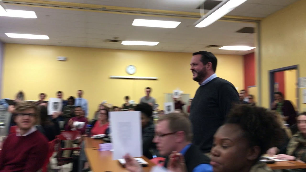 Mr. Landry receives the Cougar Cane - YouTube