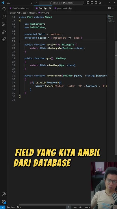 diffForHumans #coding #php #laravel - YouTube