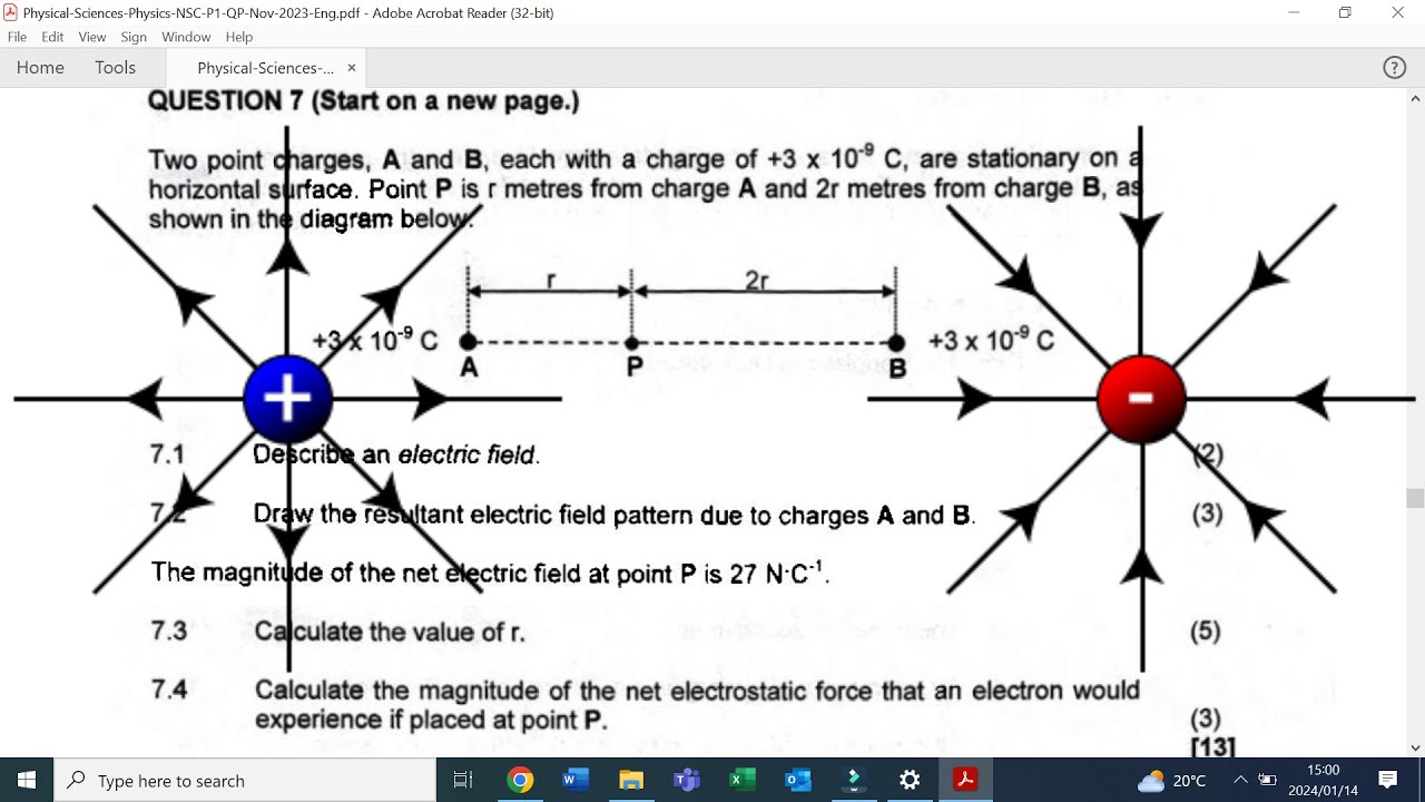 B | NOVEMBER 2023 GRADE 12 PHYSICAL SCIENCES P1 - Electrostatics ...
