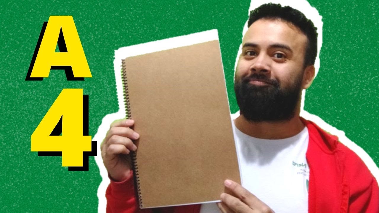 CADERNO SIMPLES A4 PASSO A PASSO - YouTube