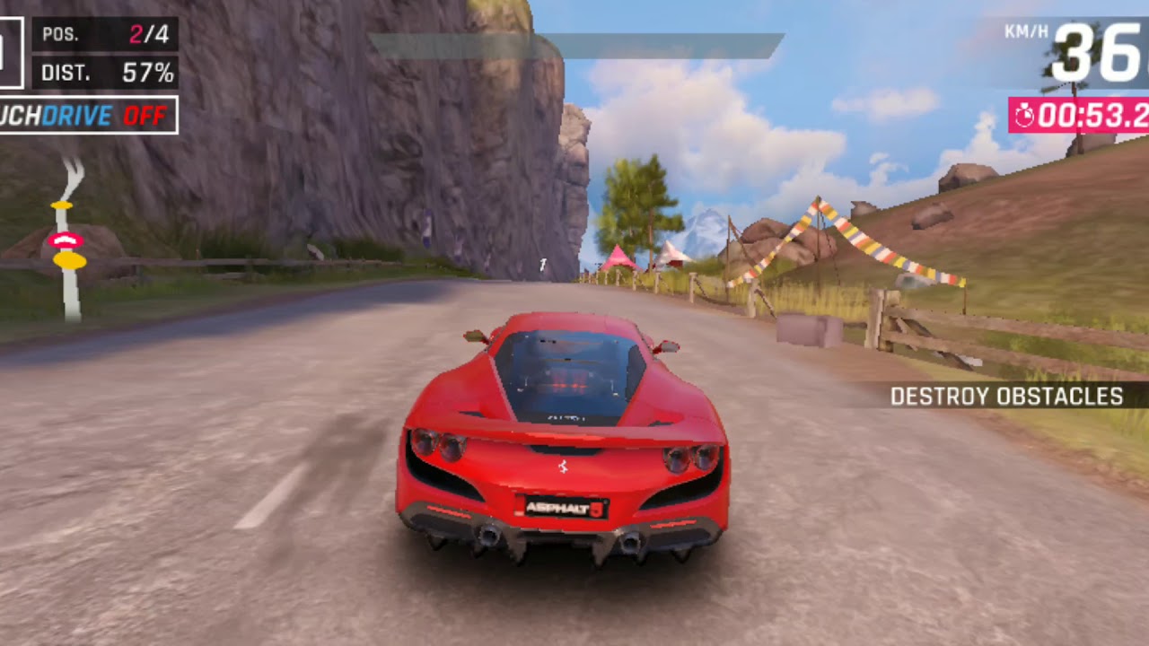 F8 Tributo racing in A9 - YouTube