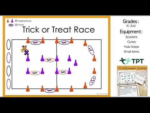 Trick or Treat Race - Halloween Game - YouTube