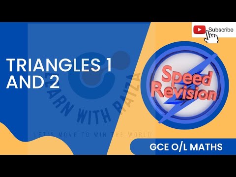 Triangles 1 and 2|Speed Revision|Gr.10 and 11 Maths|English medium ...