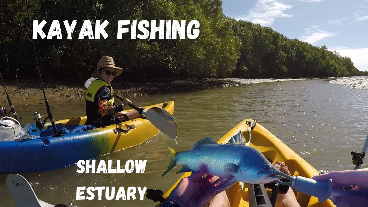 Kayak Fishing a Shallow Estuary - YouTube
