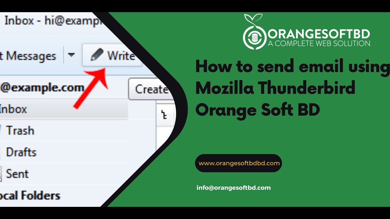 How to send email using Mozilla Thunderbird Orange Soft BD - YouTube