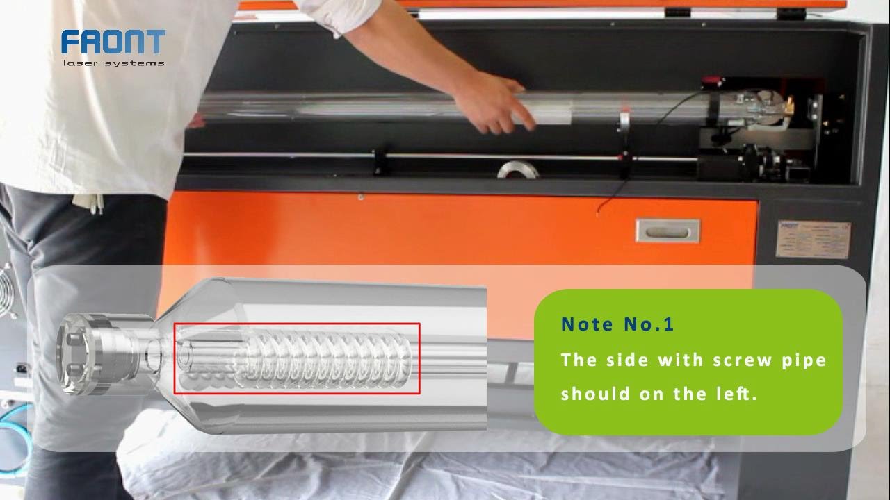 Laser Cutting Machine Installation Part II, Laser Tube Replacement ...
