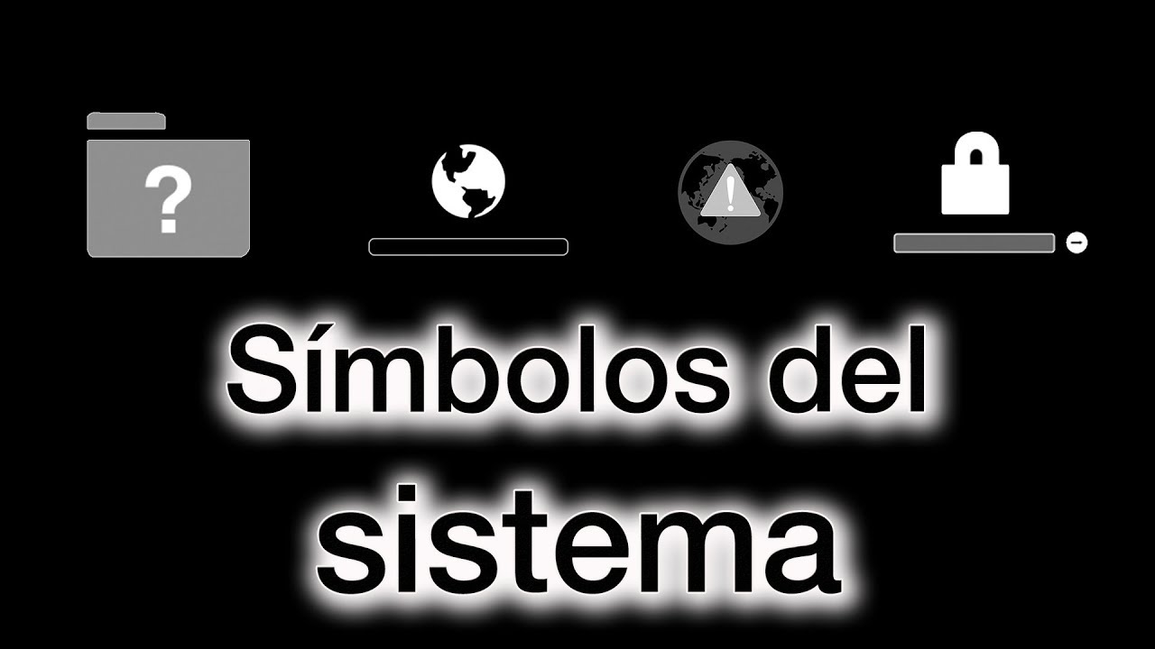 Símbolos del sistema al arrancar el mac| Qué son y cómo solucionarlos ...