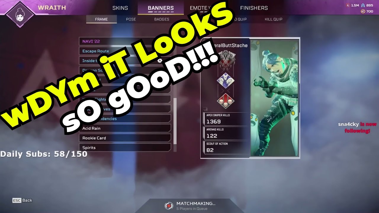 Faide changing his banner to go udercover- Apex legends - YouTube