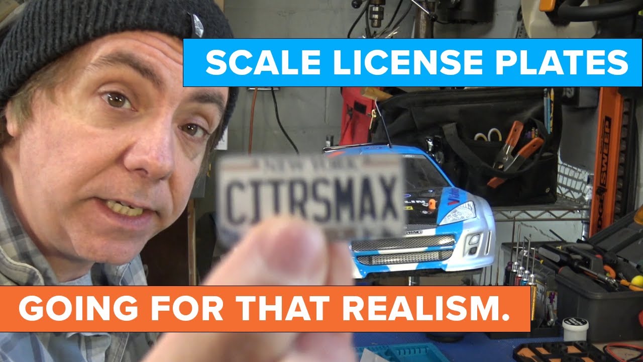 Turns out that scale RC License Plates are really cool! - YouTube