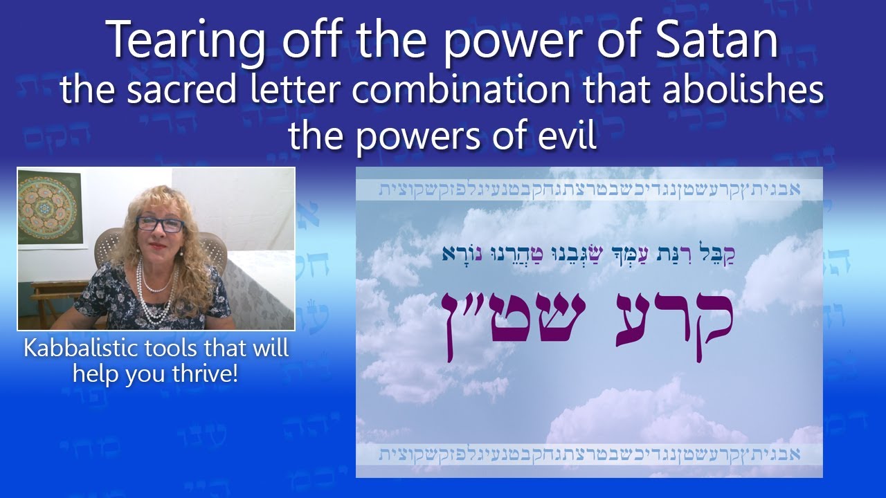 Tearing off the power of Satan - the sacred letter combination that ...