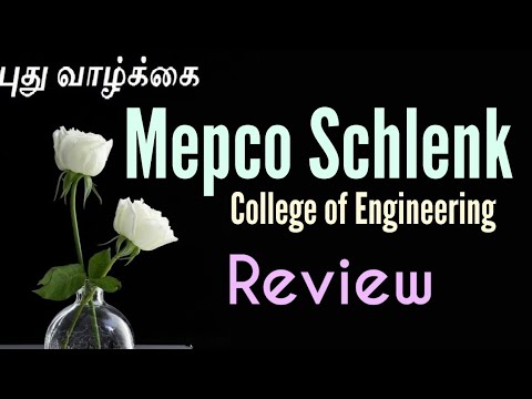 Mepco Schlenk Engineering College Review/Mepco Schlenk REVIEW/Mepco ...