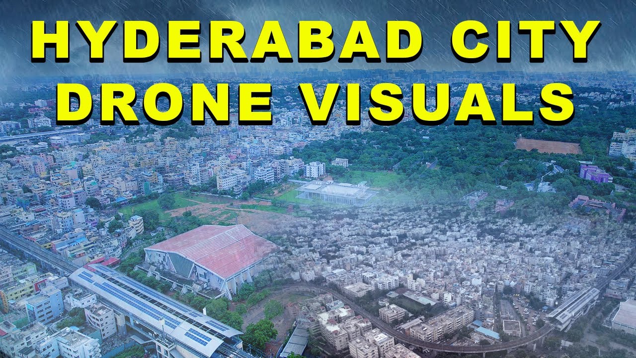 HYDERABAD CITY AERIAL VIEW DRONE VISUALS | NO COPYRIGHT VISUALS | # ...