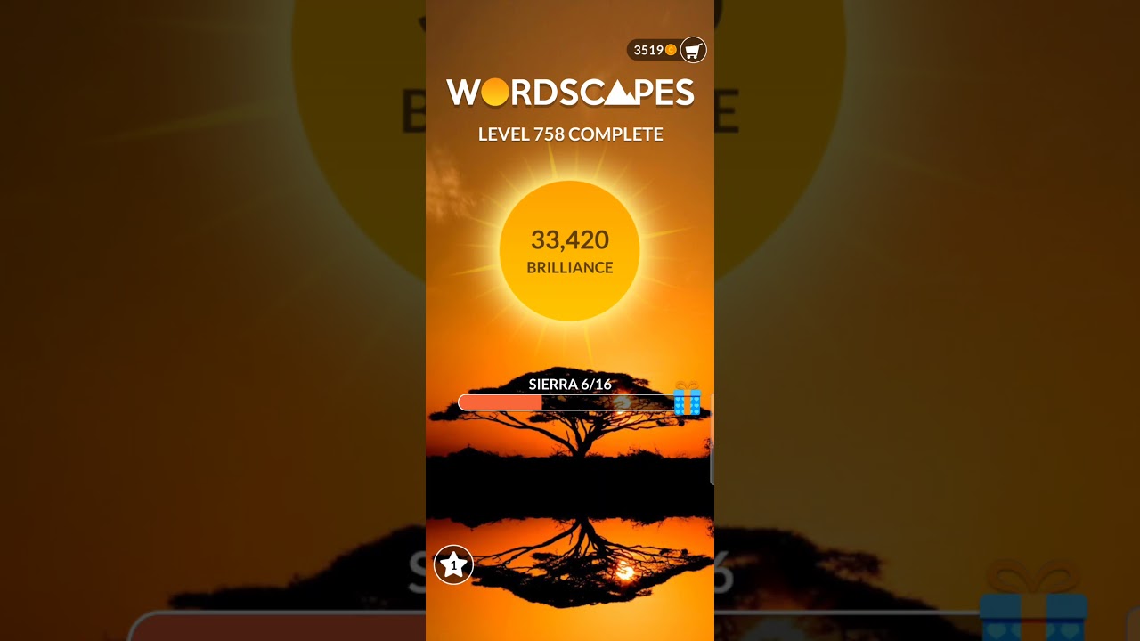 Wordscapes level 758 to level 759 - YouTube