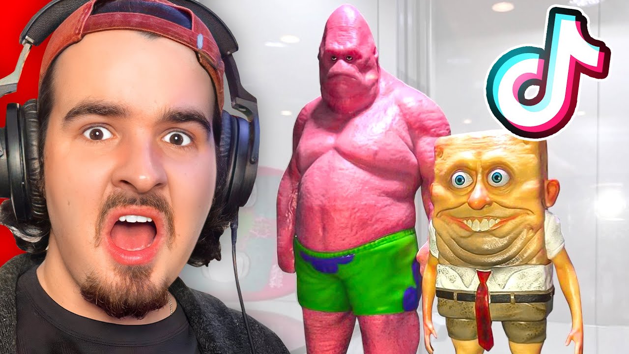 Cursed SpongeBob and Patrick! (TikTok Reactions!) - YouTube