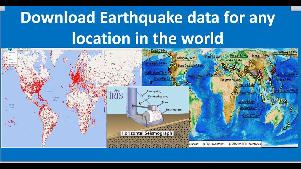 How to download Earthquake data for any location in the world - YouTube