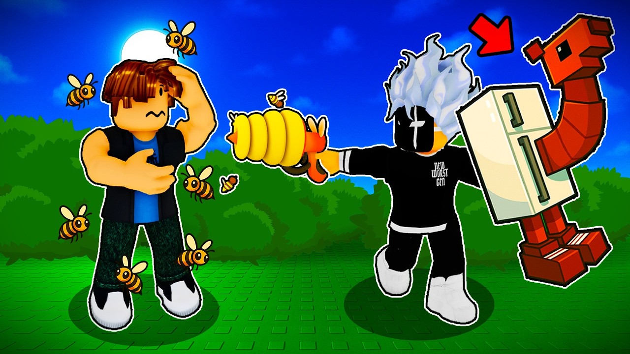 ROBÉ de TODO CON UN ARMA de ABEJAS🐝 en ROBA un BRAINROT - YouTube