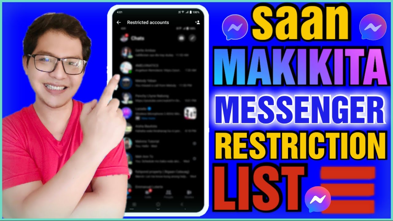 SAAN MAKIKITA ANG LIST NG RESTRICTED SA MESSENGER | FACEBOOK MESSENGER ...