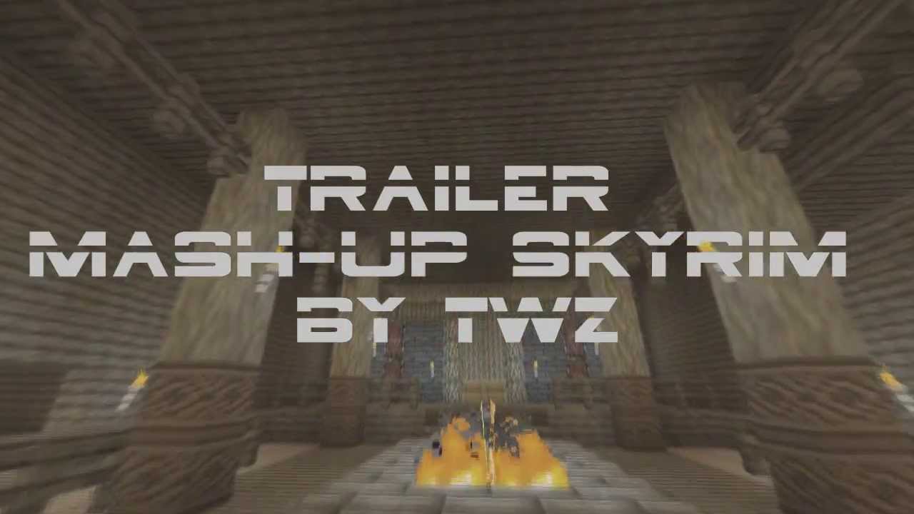 Trailer Minecraft Mash-up Skyrim texture pack By TwZ - YouTube
