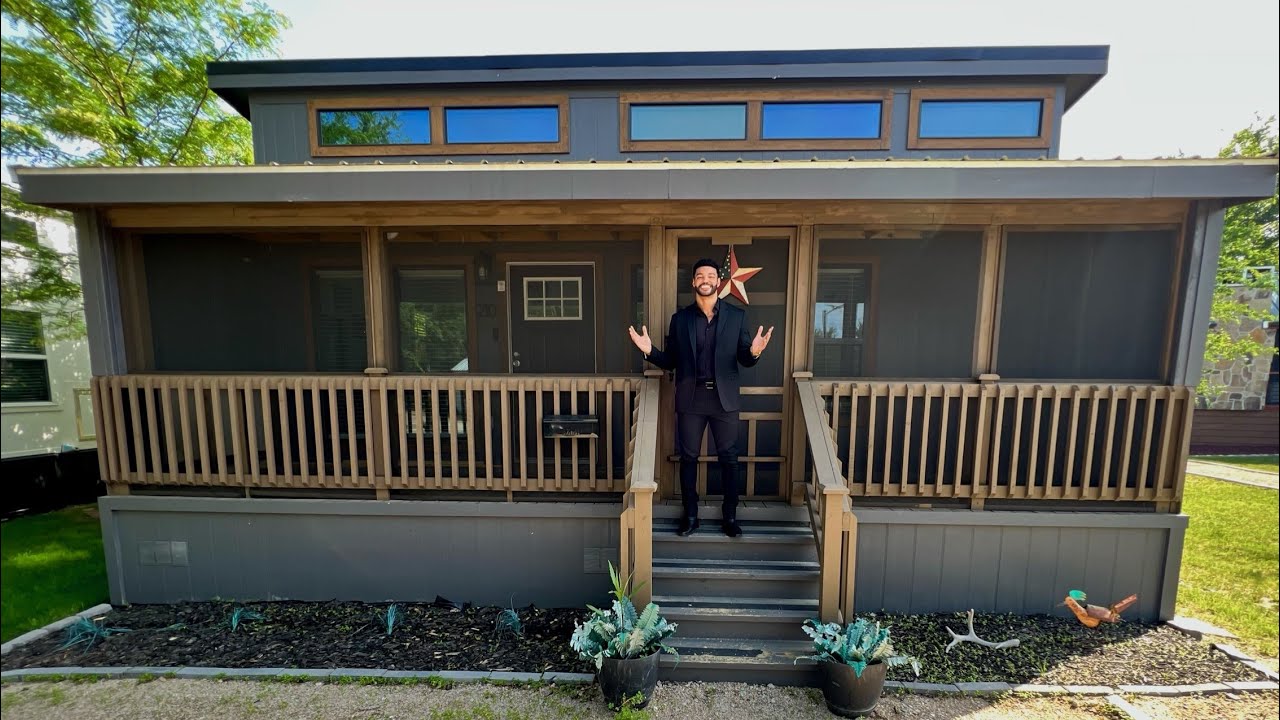 LIVING TINY with MR. TINY - Fully Screened in Front Porch - YouTube