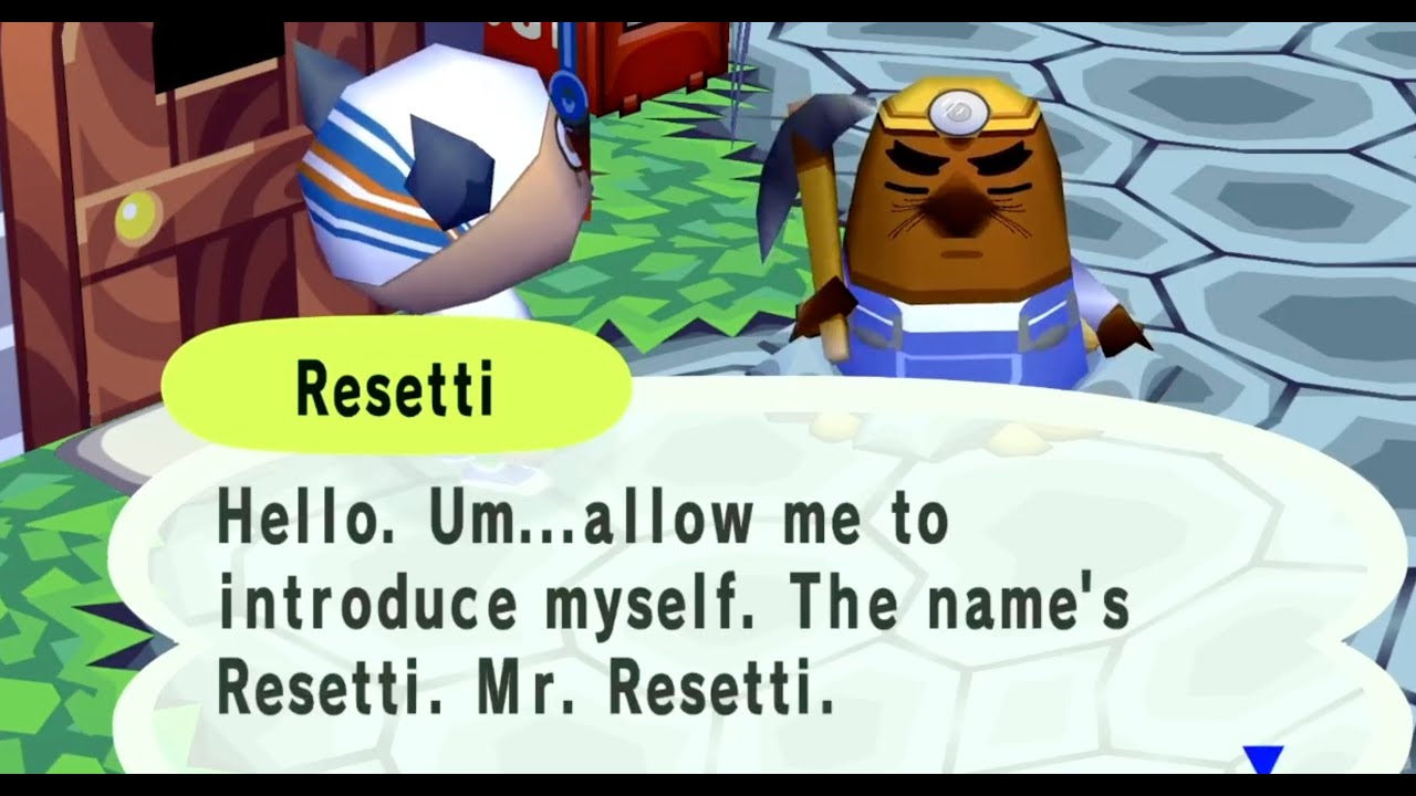 Animal Crossing - Resetti Dialogue - Reset #1 - YouTube