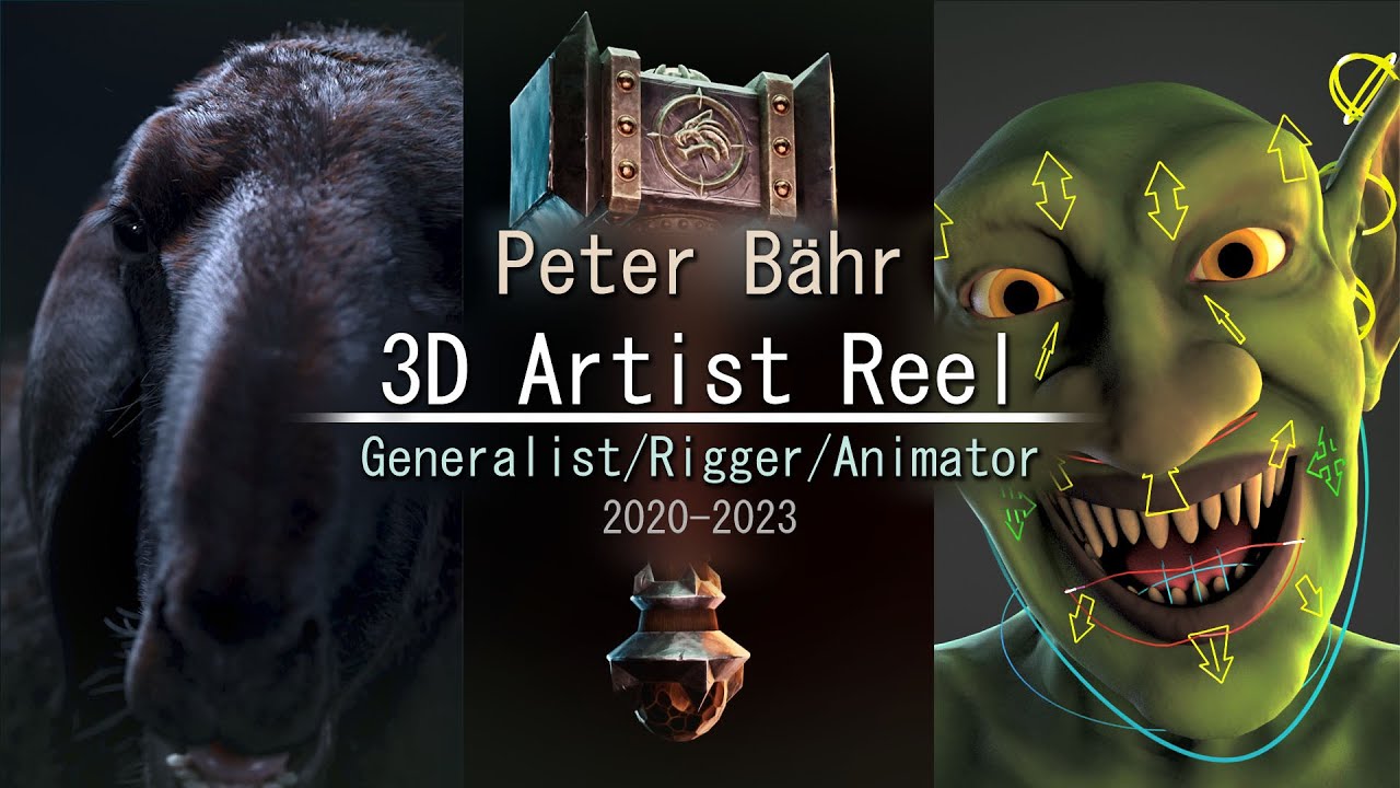 Peter Bähr - 3D Artist Reel 2020-2023 (Generalist/Rigger/Animator) - YouTube