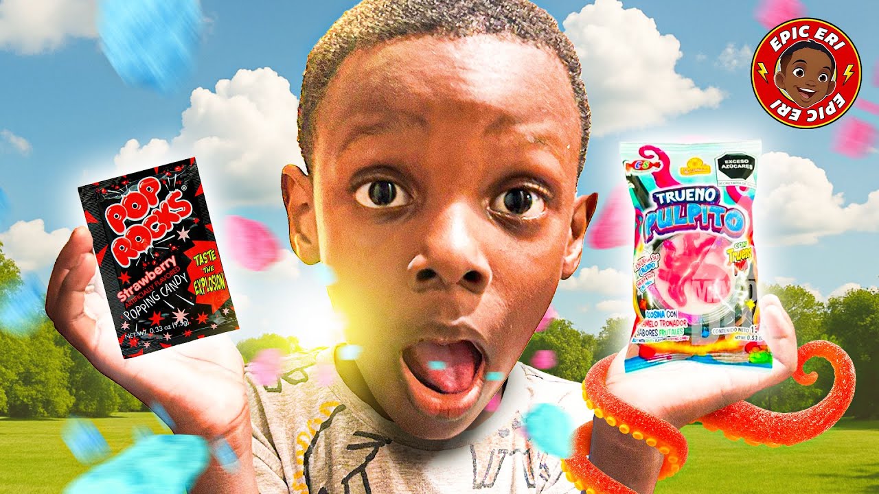 POPPING CANDY EXPERIMENT! 🤯 Epic Eri Tries Chocolate vs Gummy Octopus ...
