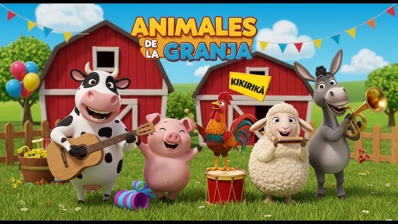 La Granja Musical 🎵 Aprendiendo los Sonidos de los Animales de la ...
