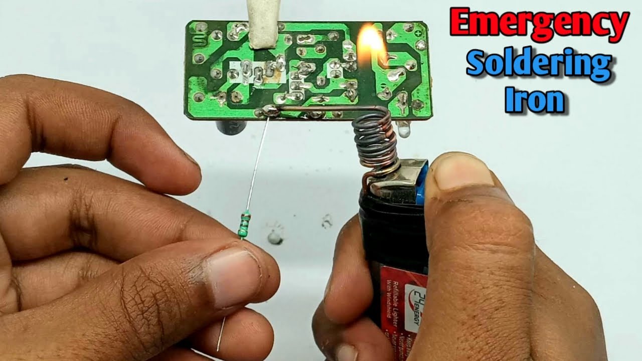 Homemade Emergency Soldering Iron / How to Make Emergency Soldering ...