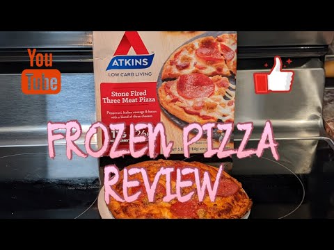 FROZEN PIZZA REVIEW: Atkins Stone Fired Three Meat - YouTube