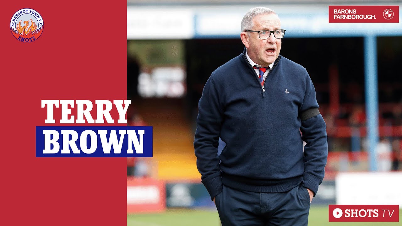 TERRY BROWN PRE-MATCH: Shots vs Boreham Wood - YouTube