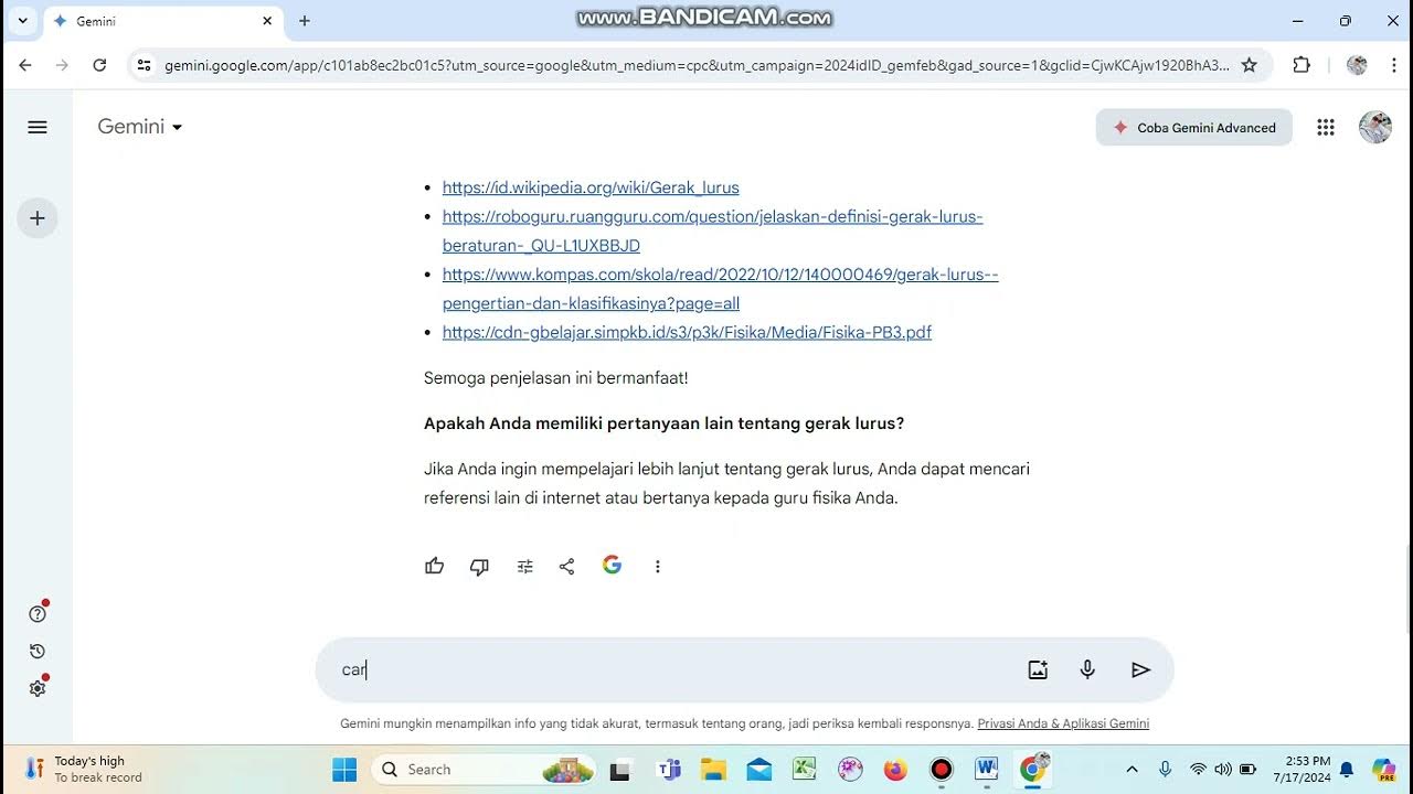 Tugas 6a Bimtek Cara menggunakan gemini - YouTube