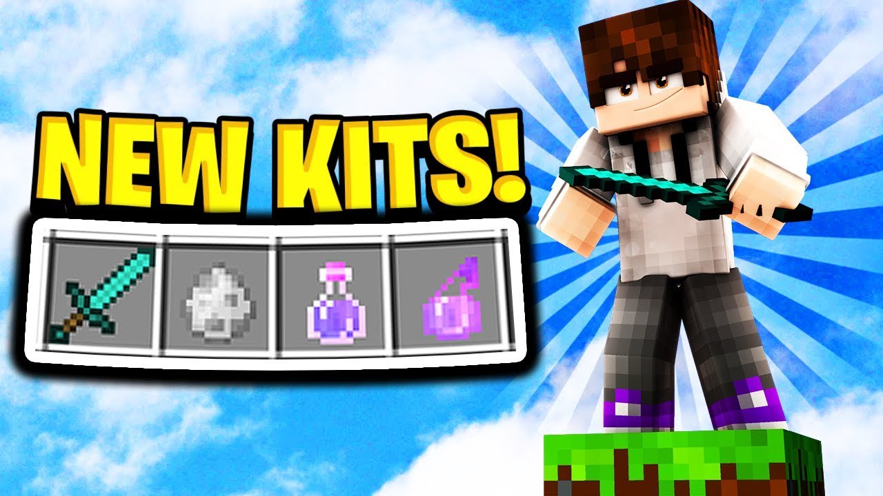 WINNING WITH EVERY NEW KIT! (Minecraft Skywars) - YouTube