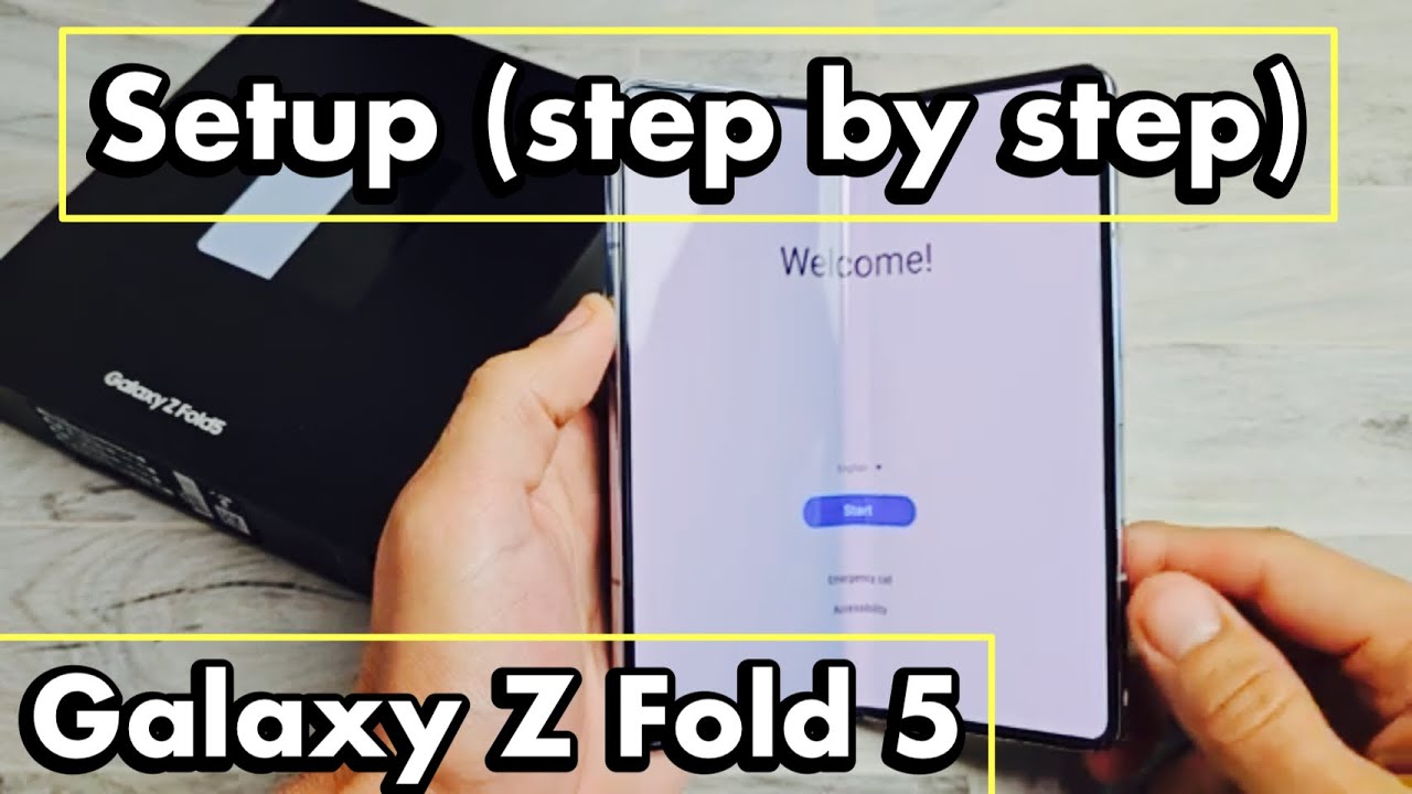 Galaxy Z Fold 5: How to Setup (step by step) - YouTube