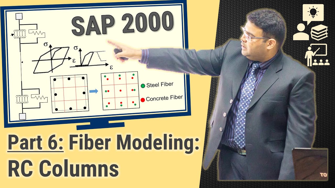 SAP 2000: Fiber Modeling of RC Columns - YouTube