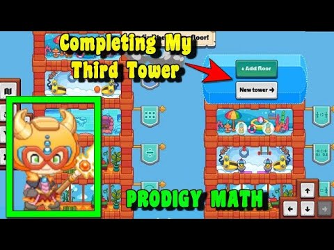 🏪 TOWER TOWN: Completing My Third Tower | Prodigy Math Game 🔴 - YouTube