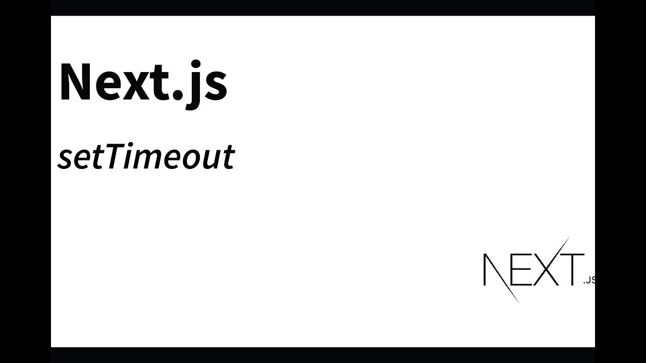 Settimeout Example Nextjs 13 Youtube